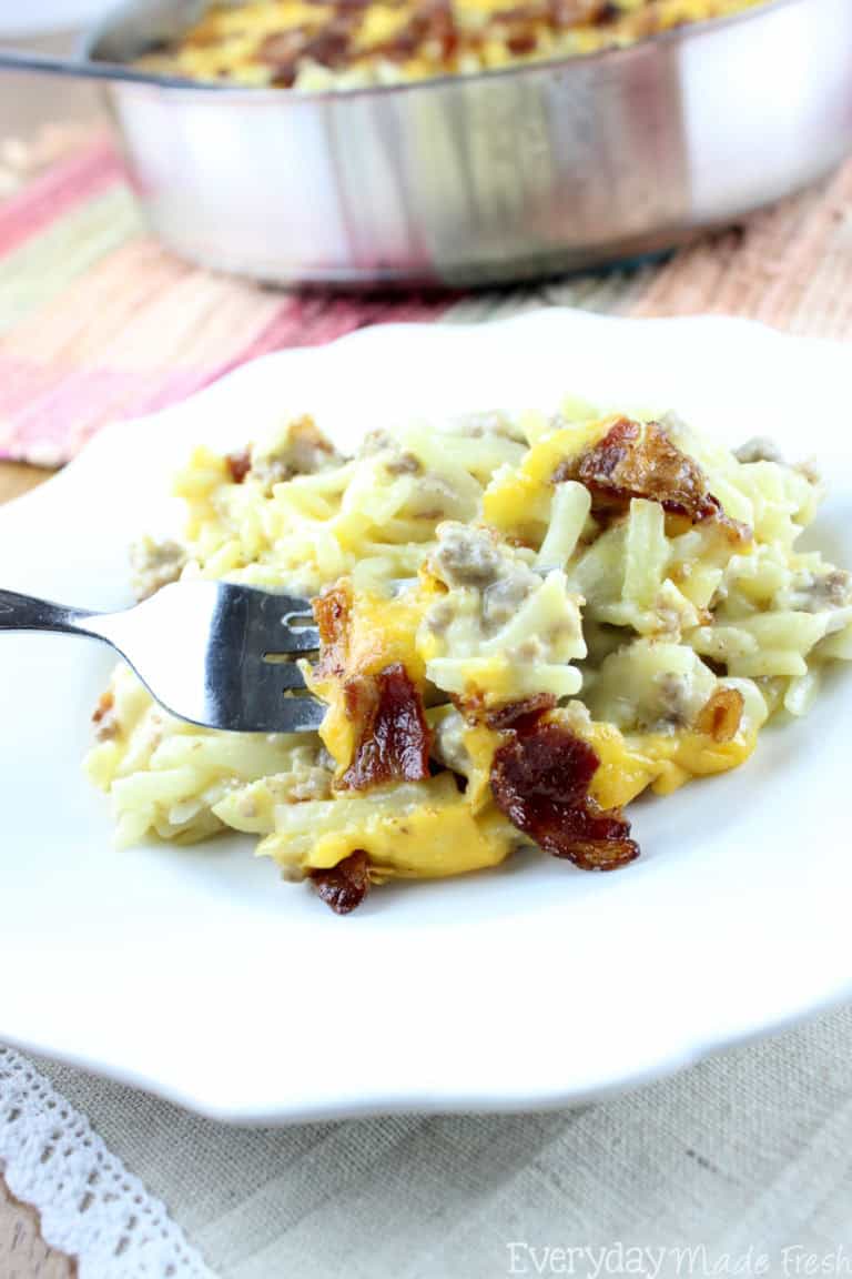 Fully Loaded Hash Brown Casserole - Everyday Made Fresh