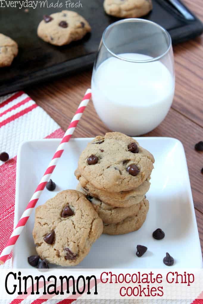 Cinnamon Chocolate Chip Cookies - Everyday Made Fresh