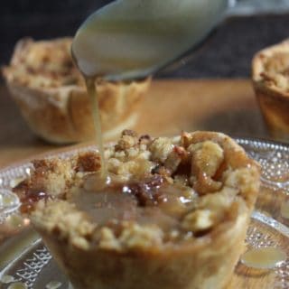 Mini Dutch Apple Pies with Caramel Sauce - Everyday Made Fresh