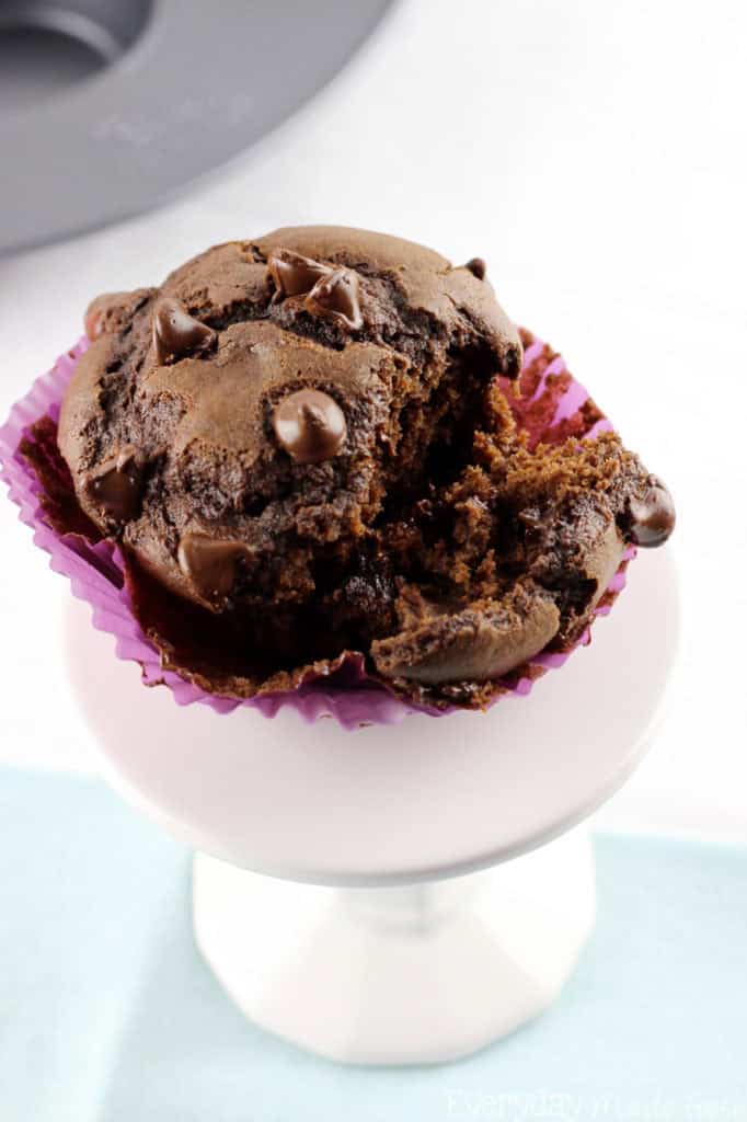 Double Dark Chocolate Muffins - Everyday Made Fresh