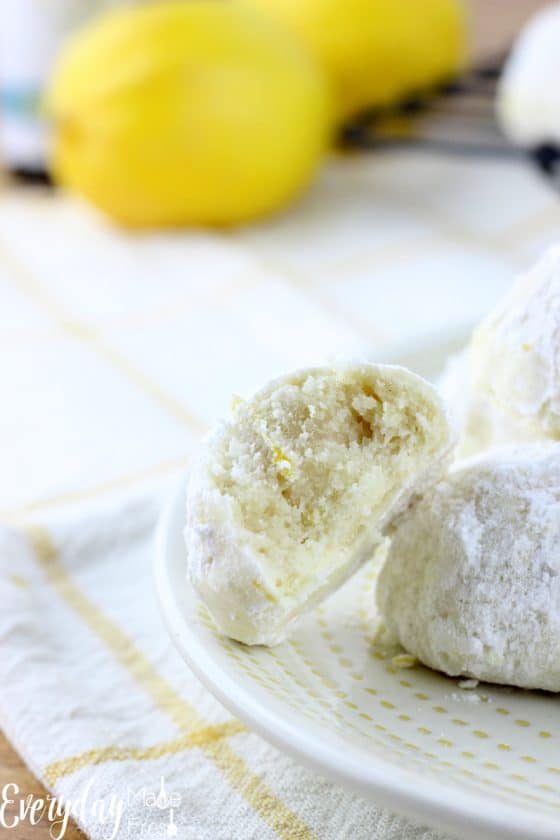 Lemon Snowball Cookies - Everyday Made Fresh