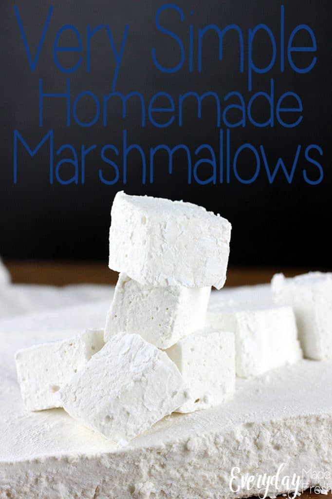 Very Simple Homemade Marshmallows - Everyday Made Fresh