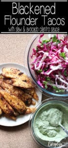 Blackened Flounder Tacos - Everyday Made Fresh