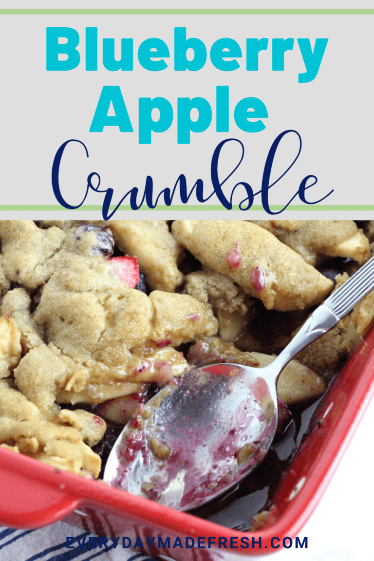 Blueberry Apple Crumble - Everyday Made Fresh